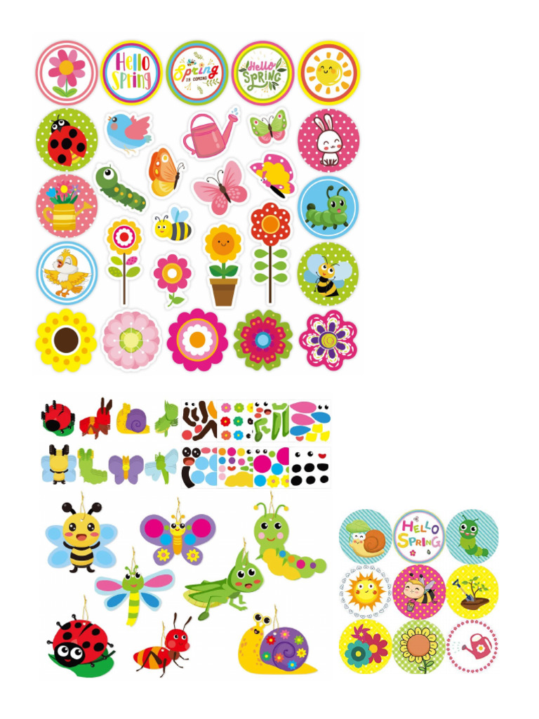 Calcomanias Primavera | PDF