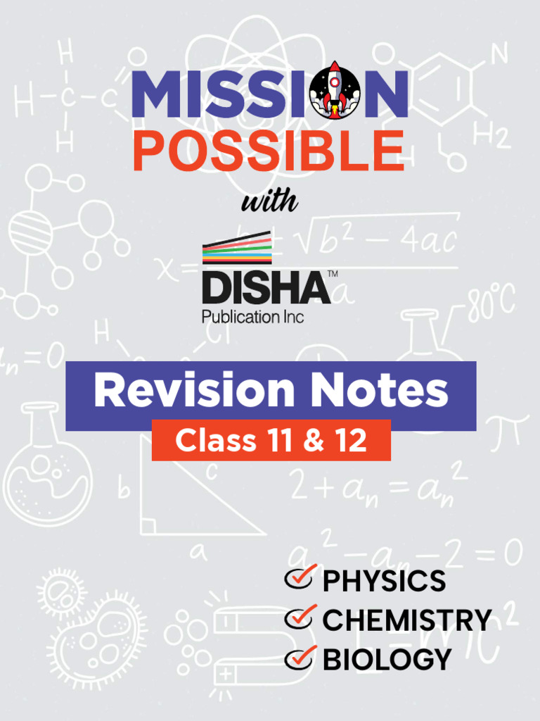 Revision Notes Class 11 12 Compressed | PDF