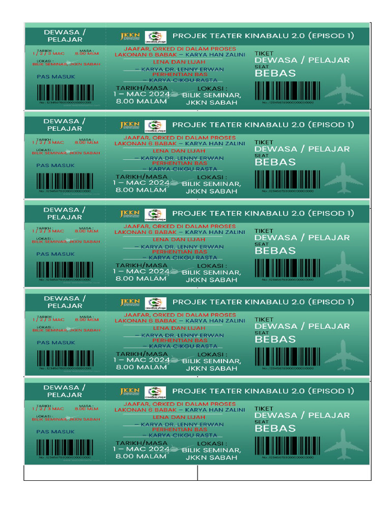 Tiket Show Terkumpul | PDF