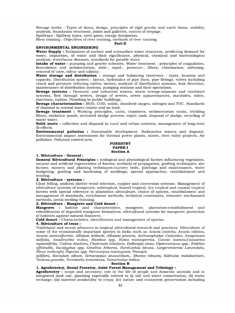 forest syllabus | PDF