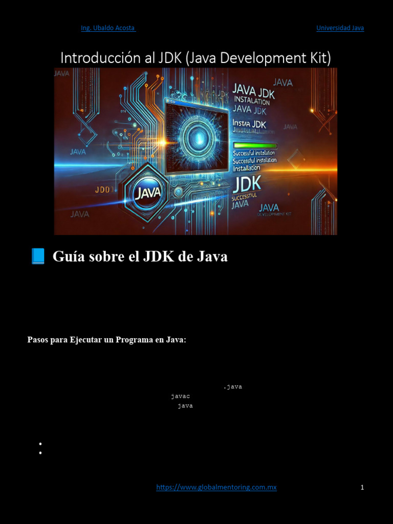Introducción al JDK en Java | PDF | Java (lenguaje de programación ...