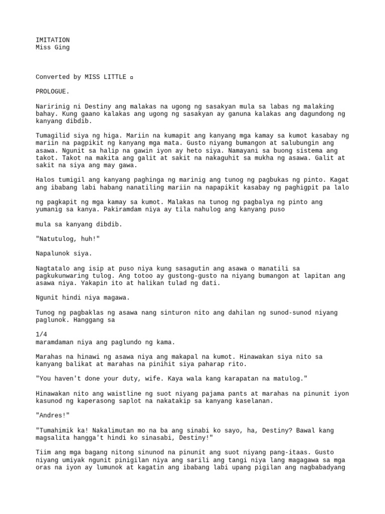 Miss Ging Imitation | PDF