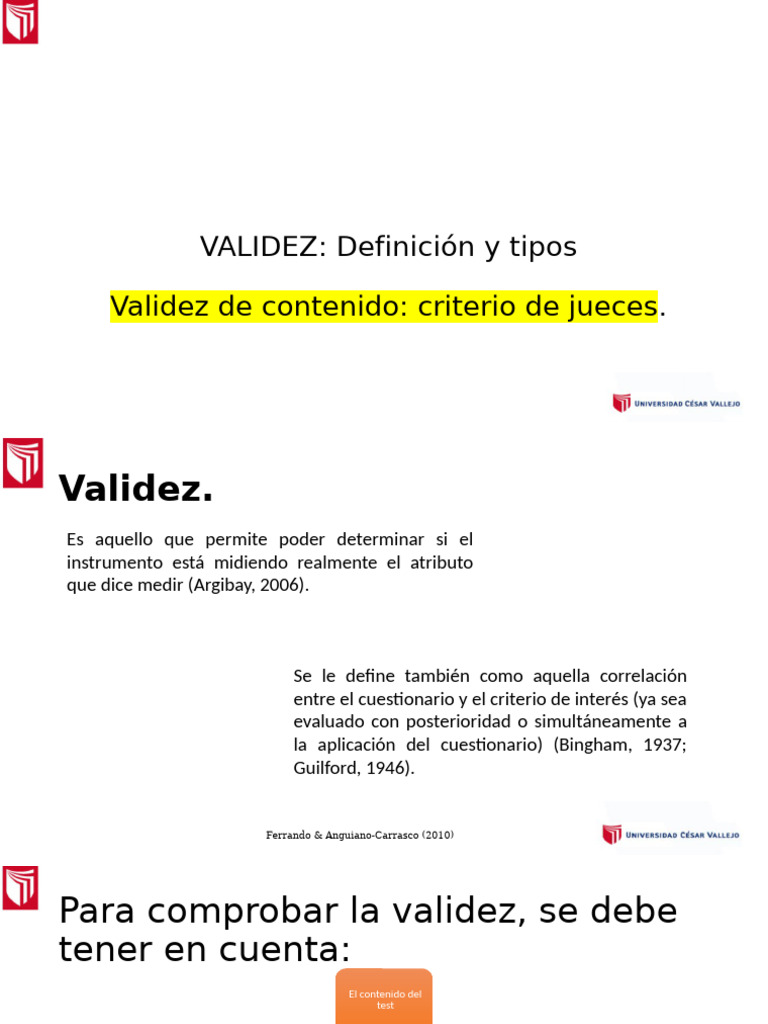 Sesión 06 Psicometría R | PDF | Validez (Estadísticas) | Sicología