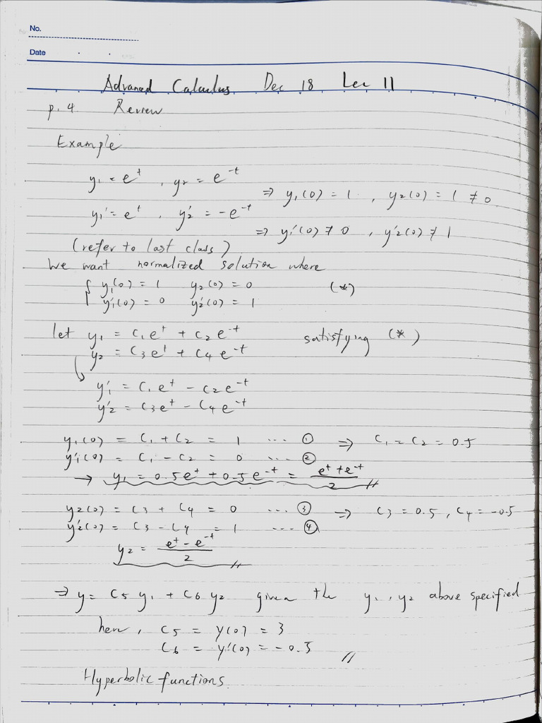 Differential Calculus Lec 11 | PDF