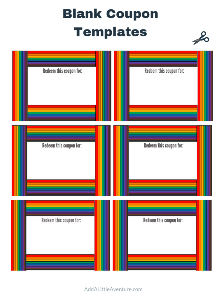 Blank Coupon Templates 12 | PDF