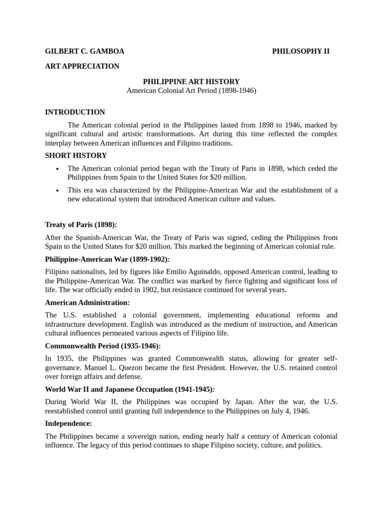 Art Appre - PHP Art History | PDF | Philippines | The Arts