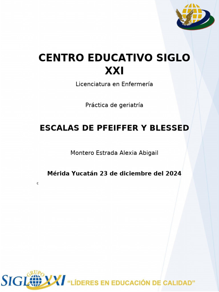 Escala de Pfeiffer | PDF