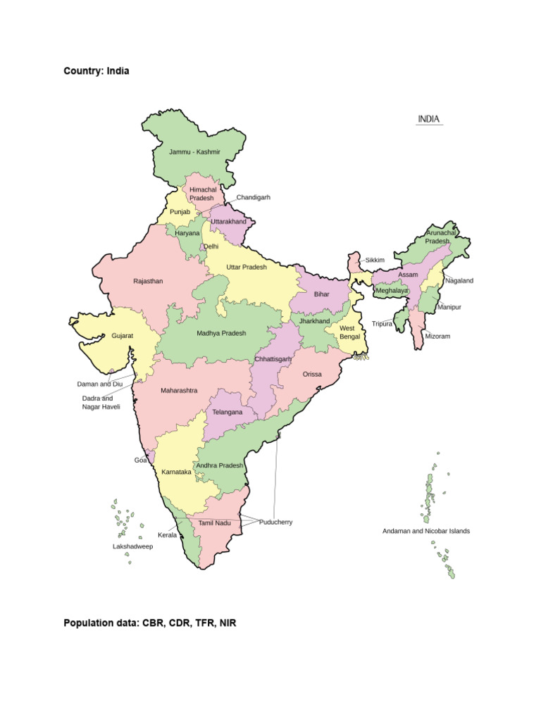 India's Population Dynamics: CBR, CDR, TFR | PDF | Cost Of Living ...