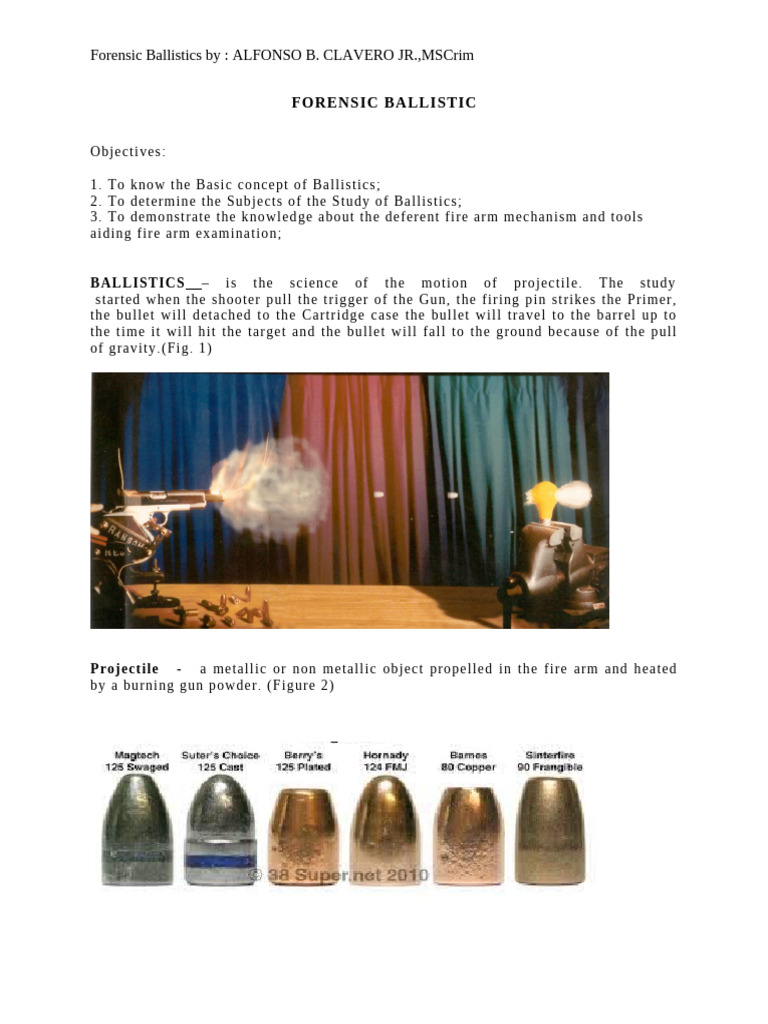 Forensic Ballistic | PDF | Cartridge (Firearms) | Gun Barrel