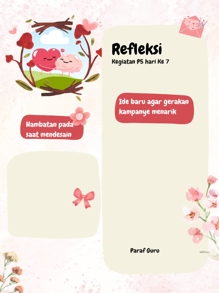 Modul P5 Sehat Fisik Dan Mental H7 - Refleksi | PDF