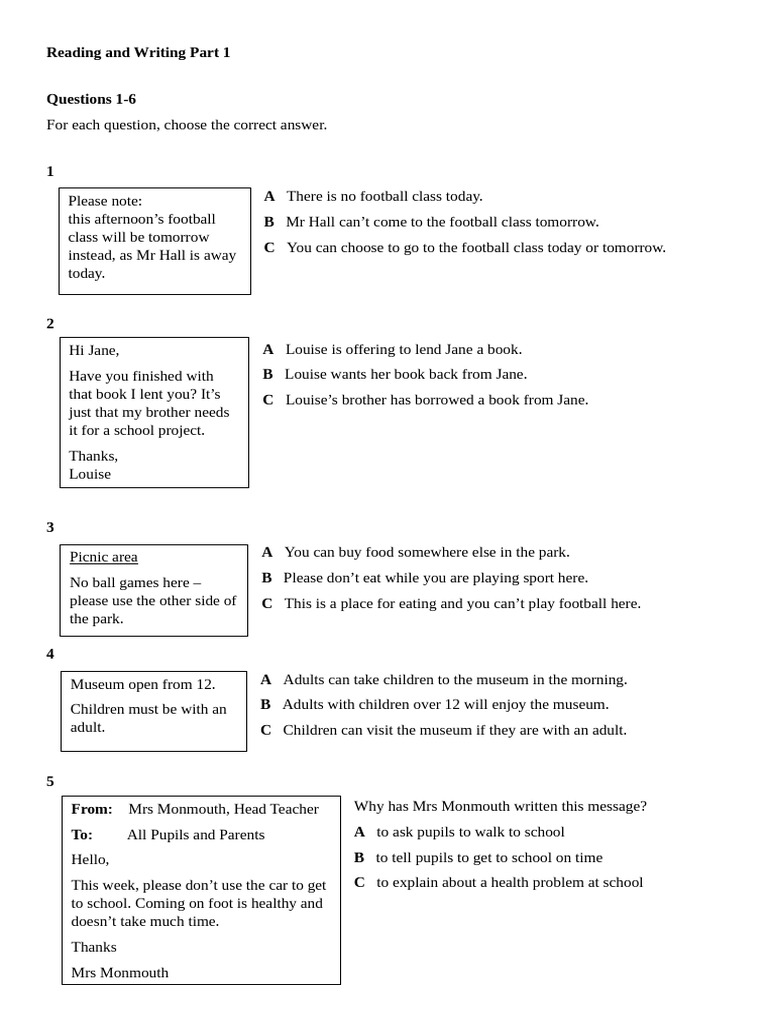 Reading and Writing Practice Test | PDF | Museum