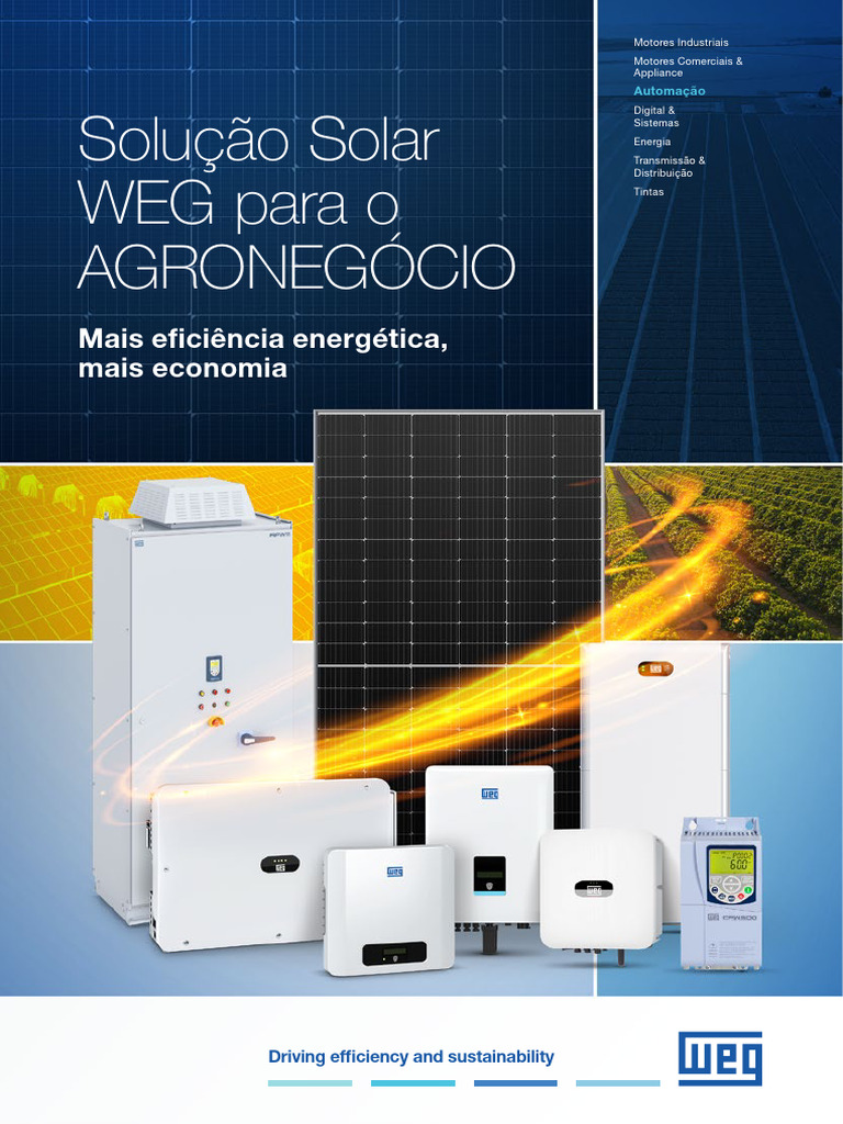 WEG Solucao Solar para Agronegocio Catalogo 50123210 PT | PDF | Fotovoltaica | Energia solar