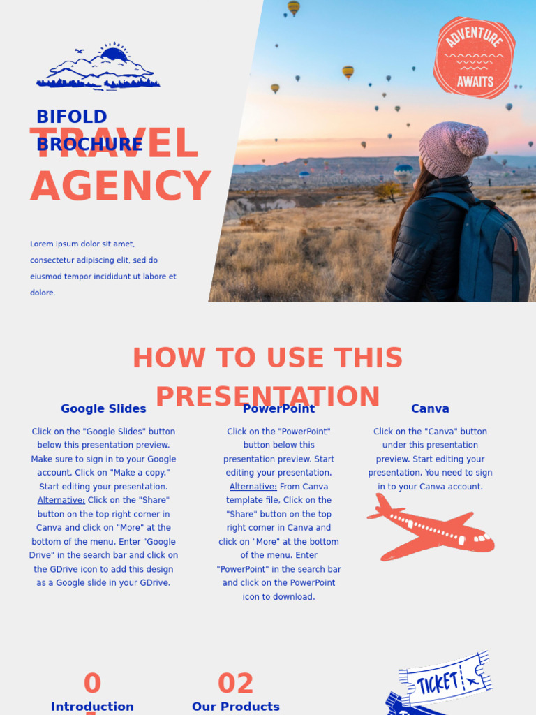 Minimal Illustrative Travel Agency Brochure | PDF | Microsoft Power ...