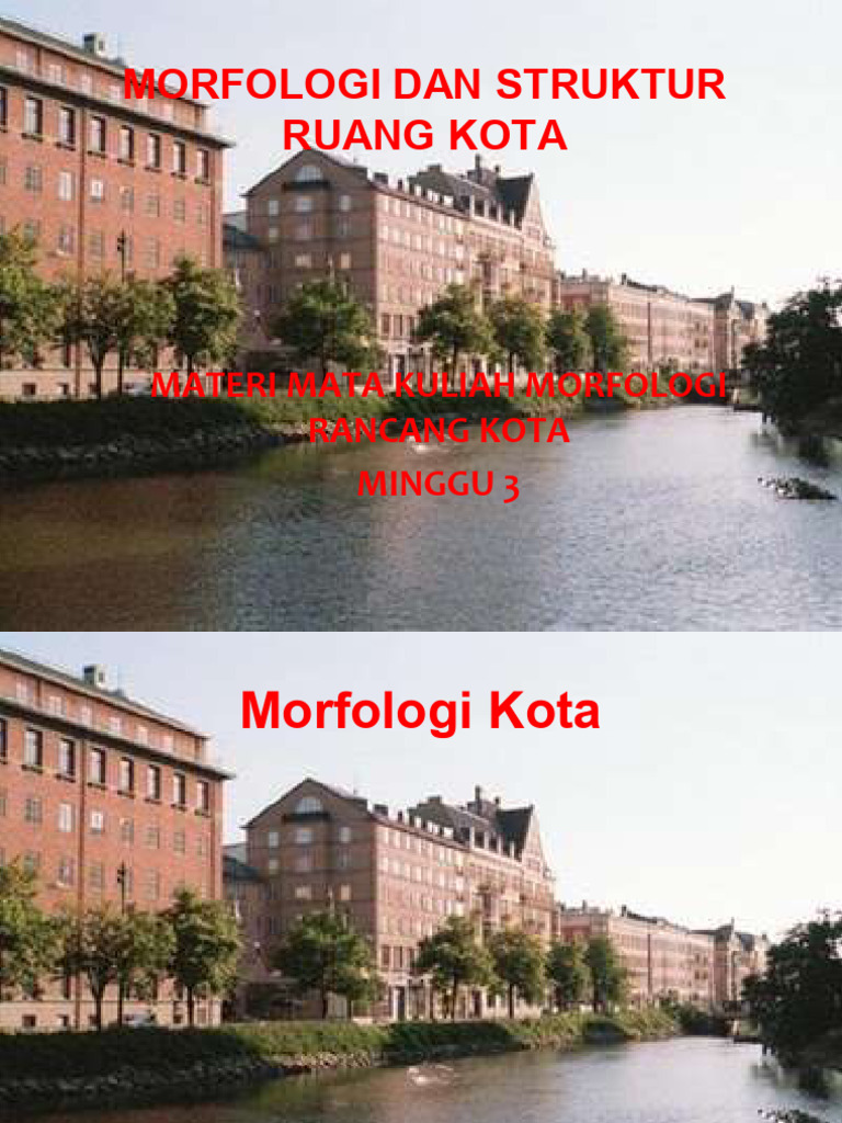 Morfologi dan Struktur Ruang Kota | PDF