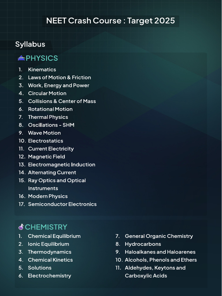 NEET Crash Course 3 G2axij | PDF