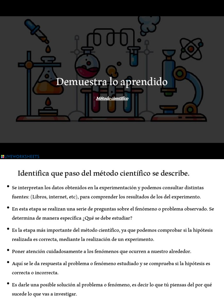 preguntas pasos metodo cientifico | PDF