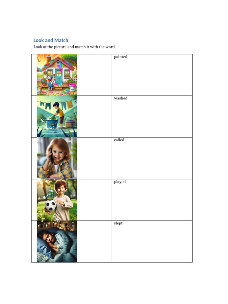 Look and Match With Images | PDF