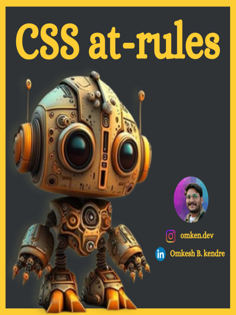 ? CSS at-rules ? | PDF