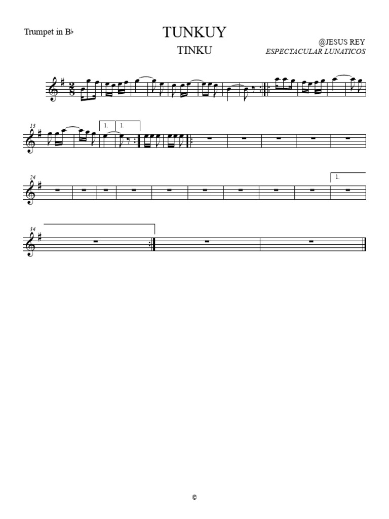 Tunkuy Matador - Trumpet in BB | PDF