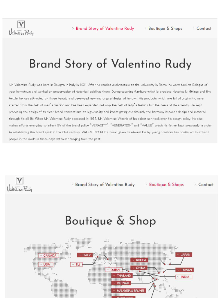 VALENTINO RUDY Profile | PDF