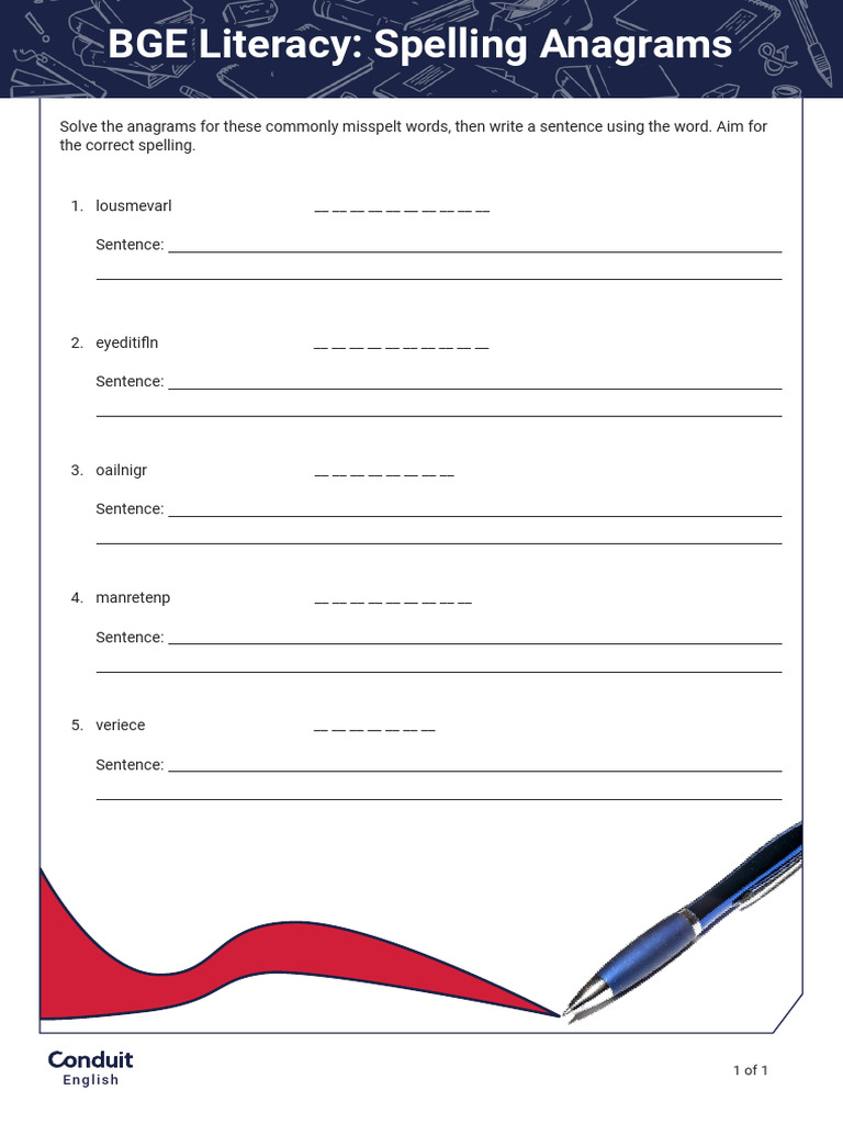 Cfe e 1742997853 Literacy Lesson Spelling Anagrams - Ver - 1 | PDF