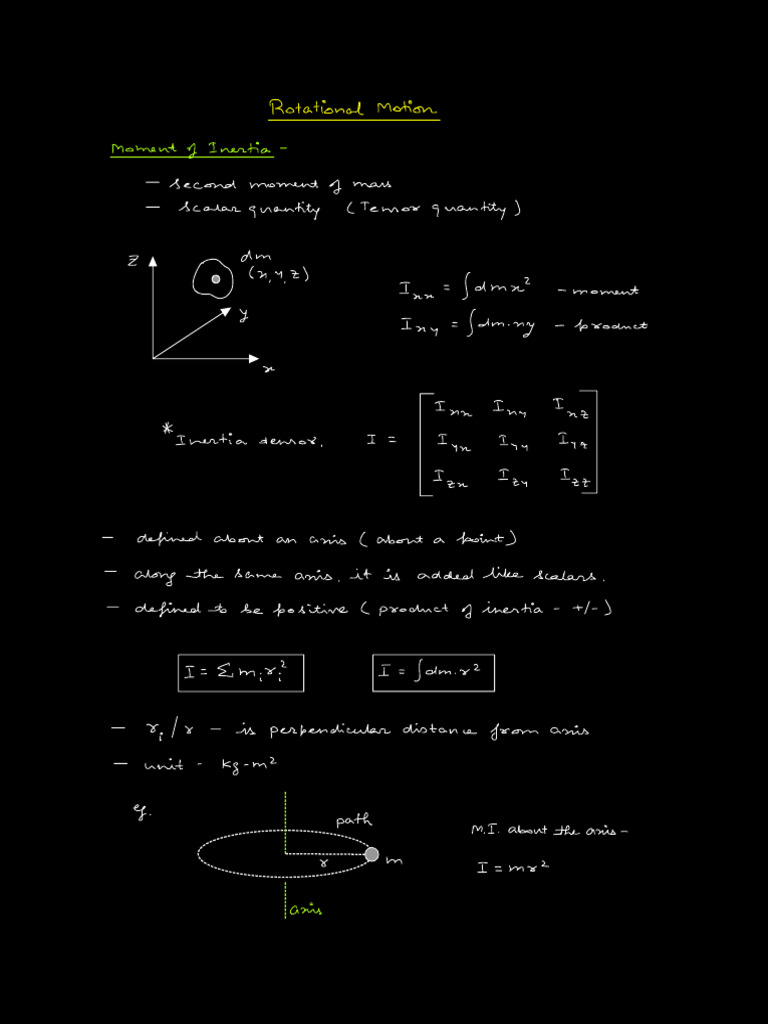 Rotational Motion Allen Star | PDF | Force | Torque