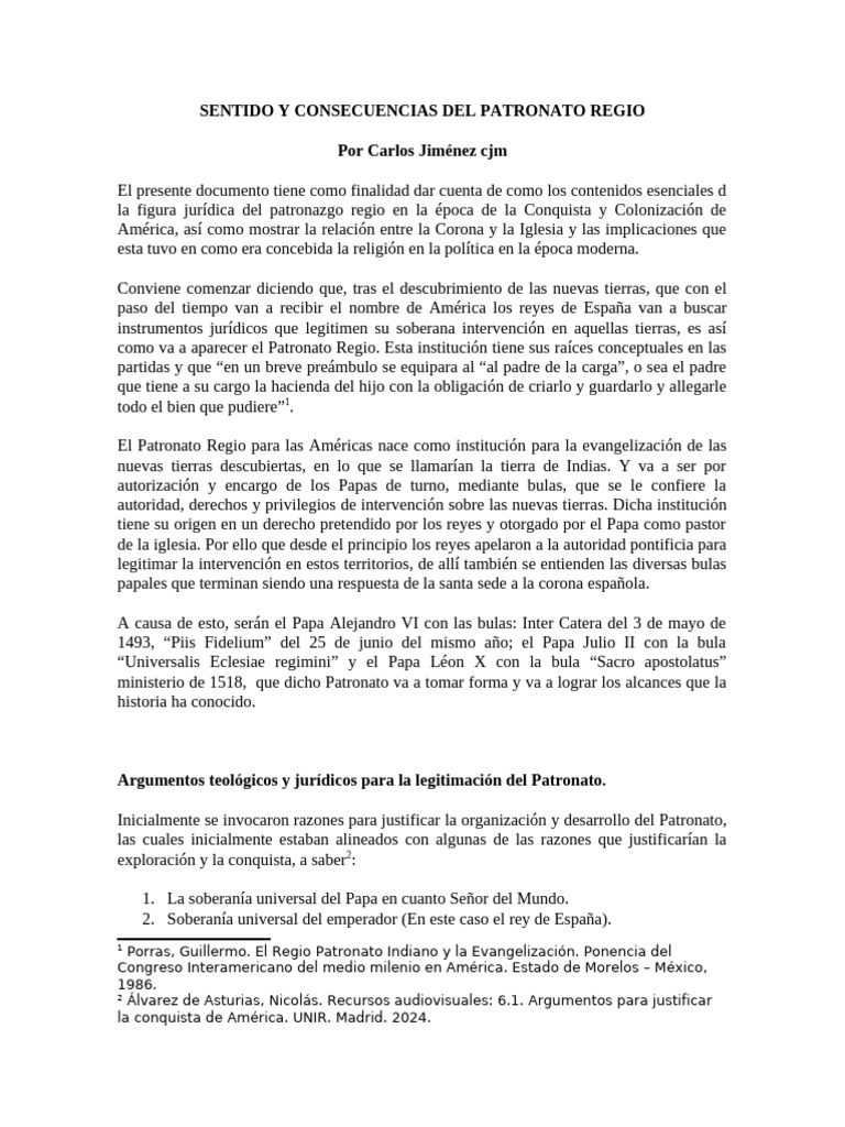 Patronato 2 | PDF | Iglesia Católica | obispo