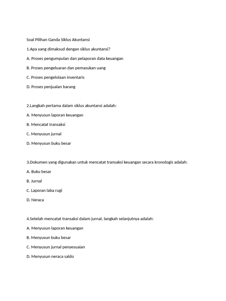 Mind Maps Siklus Akuntansi | PDF