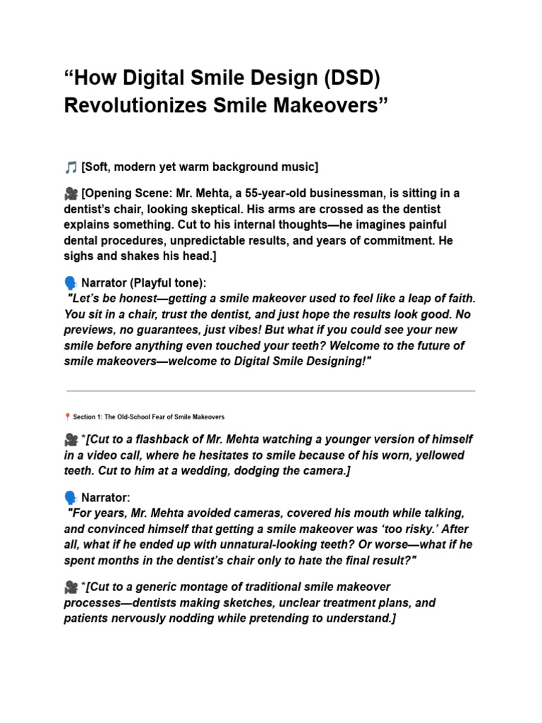 How Digital Smile Design (DSD) Revolutionizes Smile Makeovers | PDF