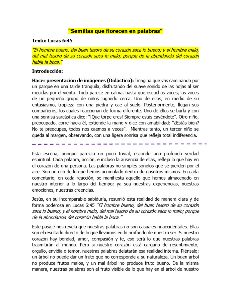 Semillas Que Florecen en Palabras | PDF | Amor | Pecado