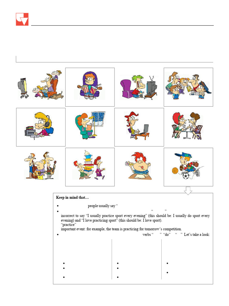 Frequency and Activity Exercises | PDF | Language Mechanics | Languages