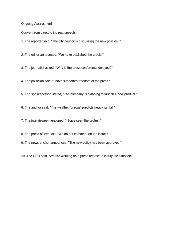 Ongoing Assessment | PDF