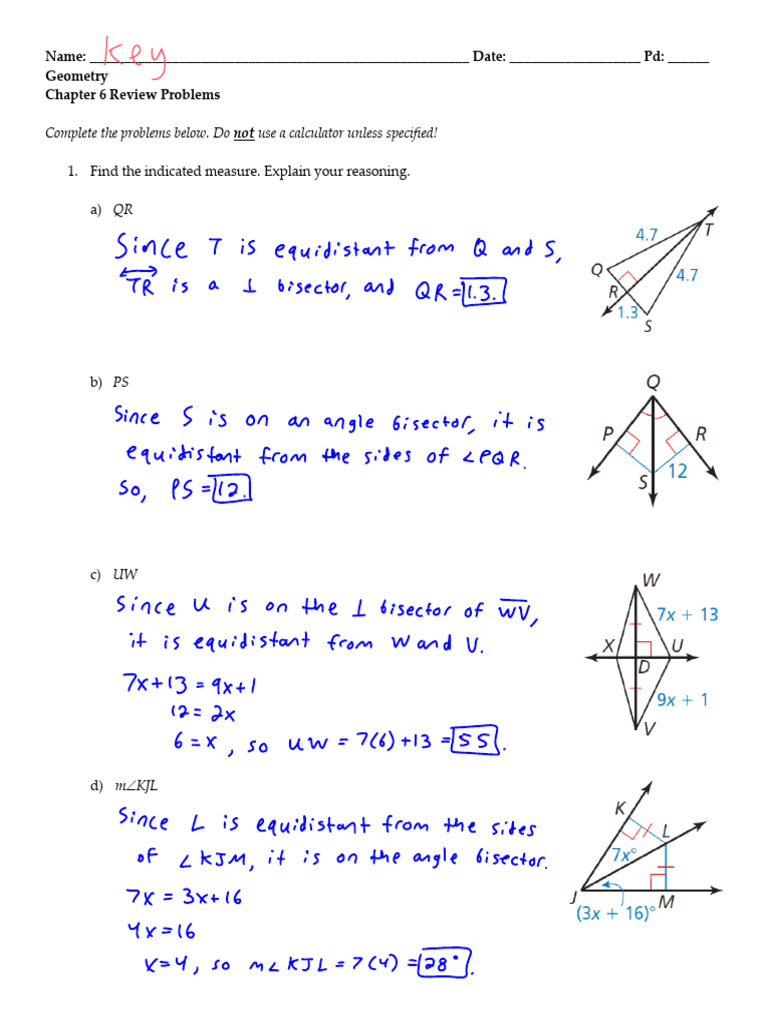 Geometry Practice Worksheet | PDF