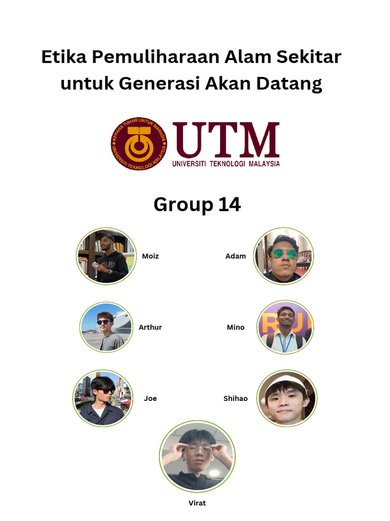 Etika Pemuliharaan Alam Sekitar Untuk Generasi Akan Datang Kumpulan 14 ...
