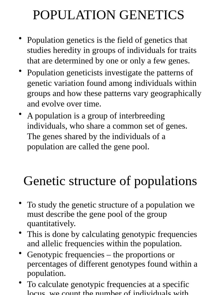 Aq200 Population Genetics | PDF | Zygosity | Allele