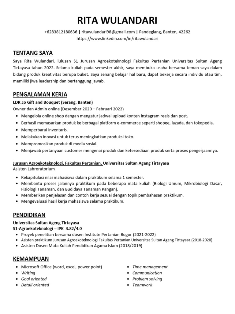 Resume CV | PDF
