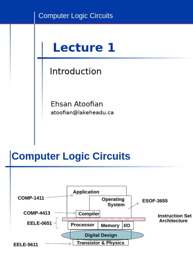 Lecture1 EELE 1637 | PDF