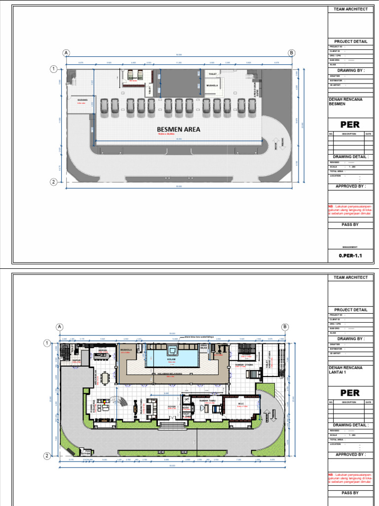 1.1 DENAH RENCANA rumah | PDF