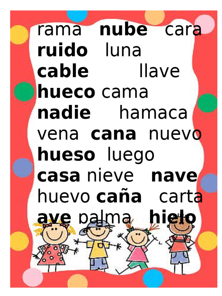 Palabras Fluidez Lectora | PDF