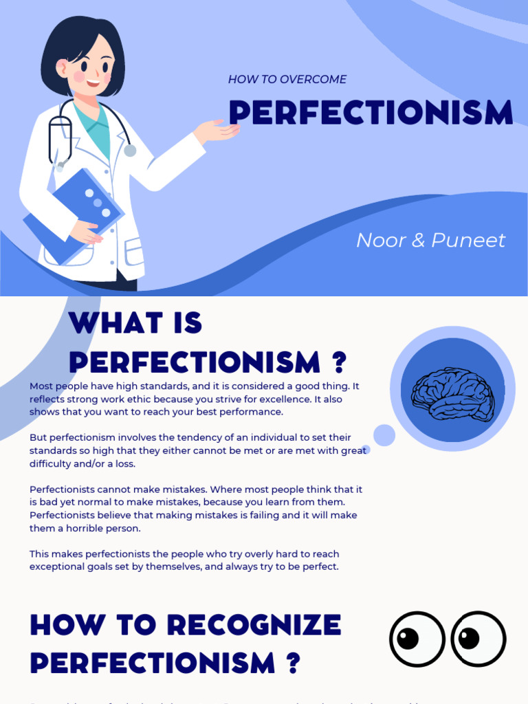 How To Overcome Perfectionism | PDF | Perfectionism (Psychology ...