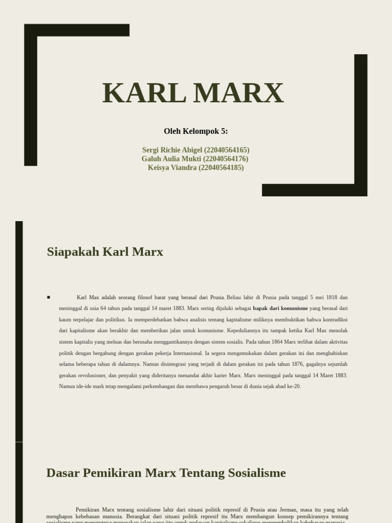 Karl Marx ppt (1) | PDF
