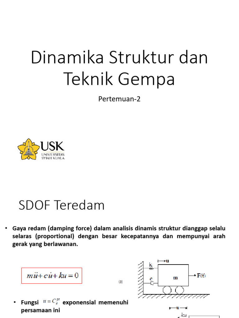 Dinamika Struktur dan Redaman Sistem | PDF