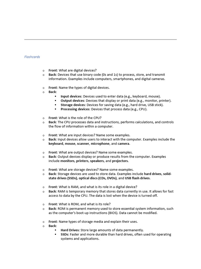 ICT Flash Card | PDF | Computer Network | World Wide Web