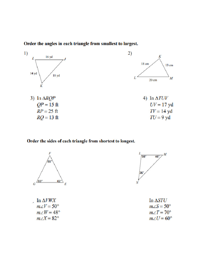 Inequalities in A Single Triangle | PDF