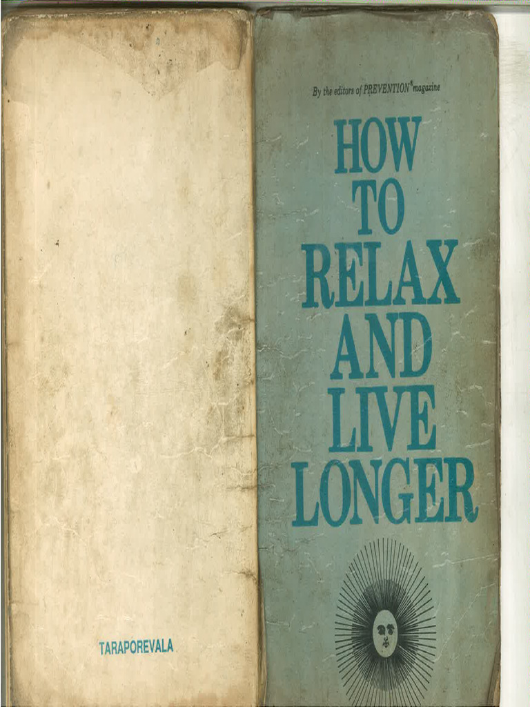 How To Relax and Live Longer | PDF