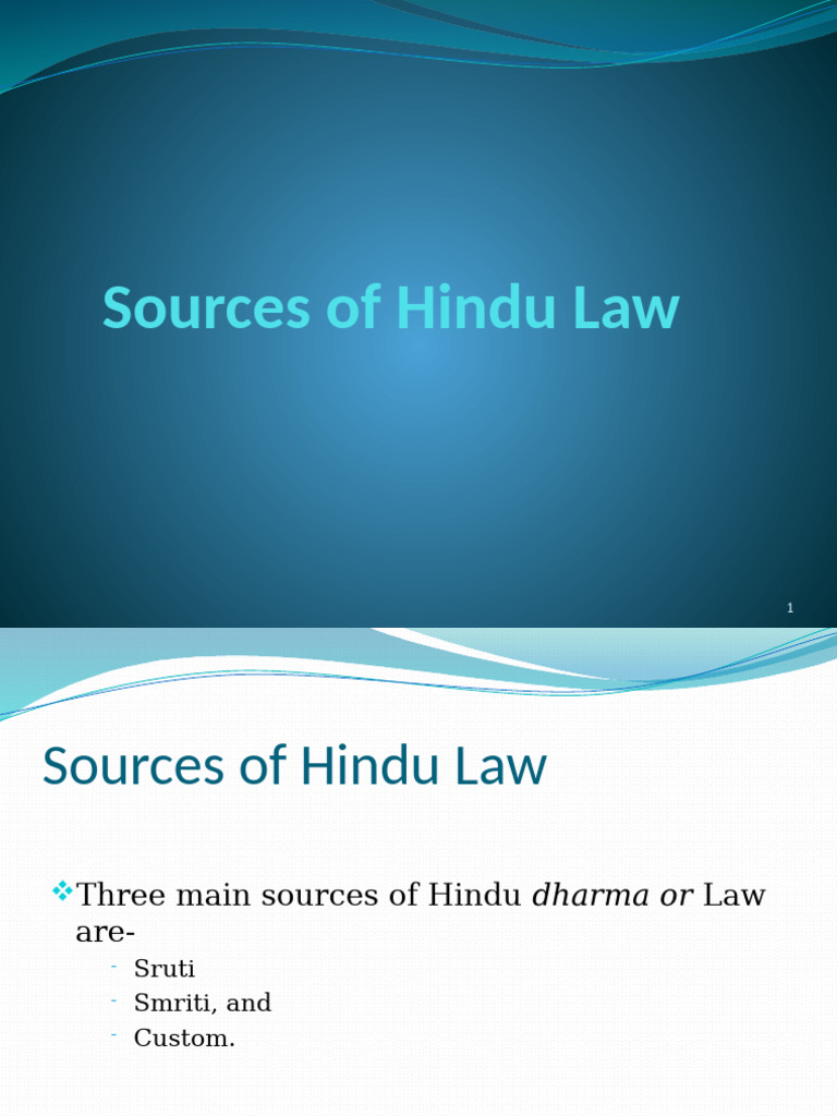 Sources of Hindu Law Explained | PDF | Vedas | Sanskrit Texts