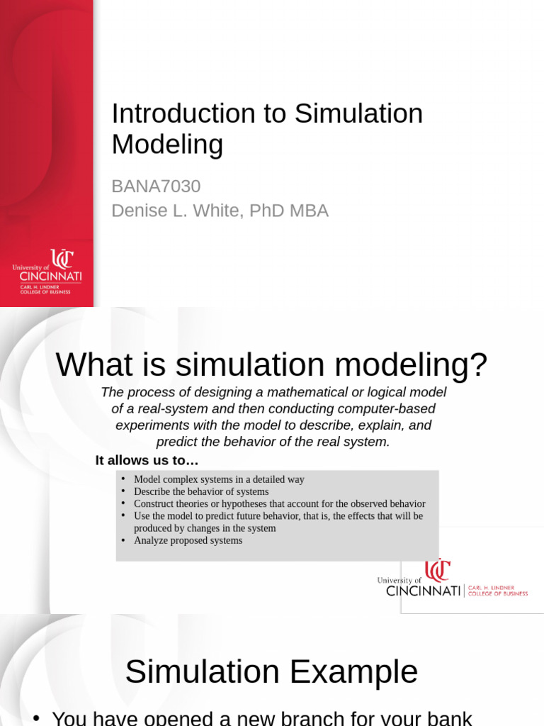 BANA7030 Intro To Simulation Modeling | PDF | Simulation | Theory