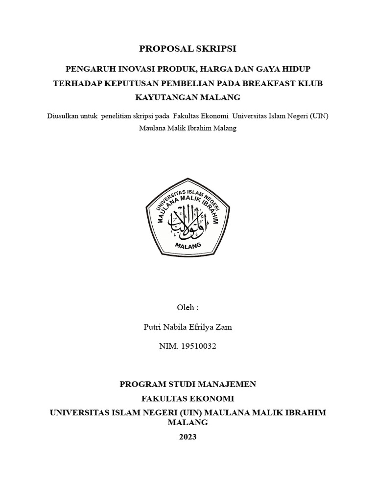PUTRI NABILA PROPOSAL 1-3 | PDF