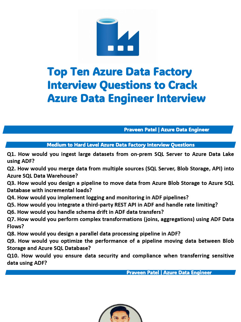 Top Ten Azure Data Factory Interview Questions 1740623937 | PDF