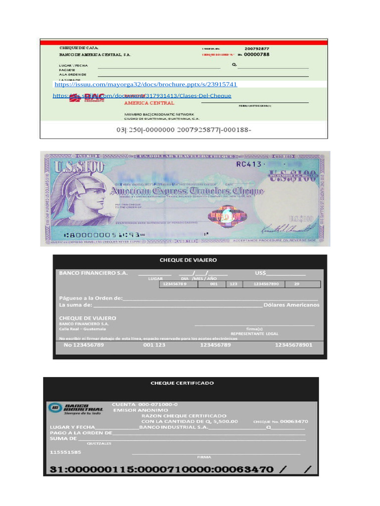 Identificación de Cheques Vacíos y Falsos | PDF